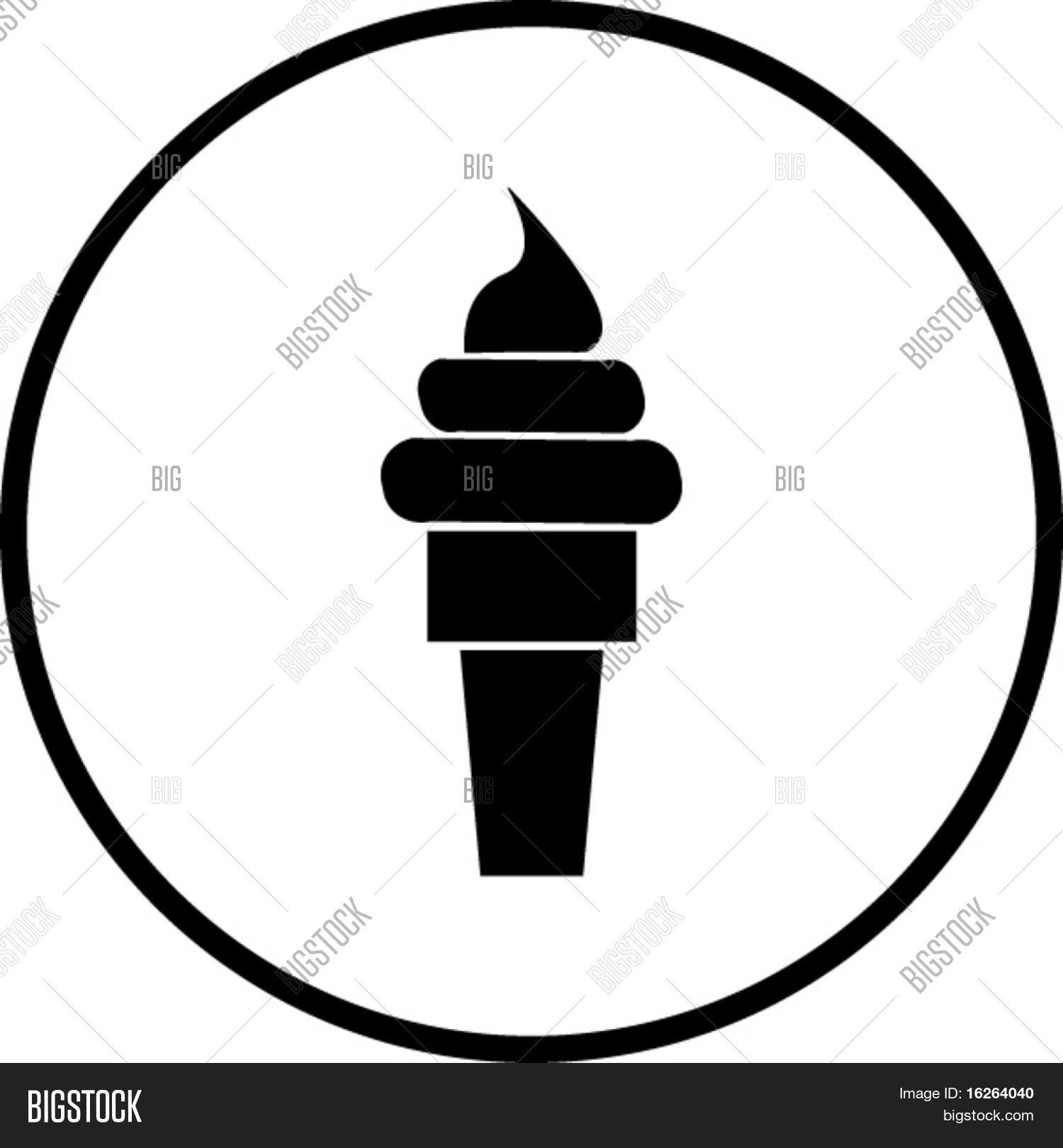 Ice Cream Symbol Vector & Photo (Free Trial) | Bigstock