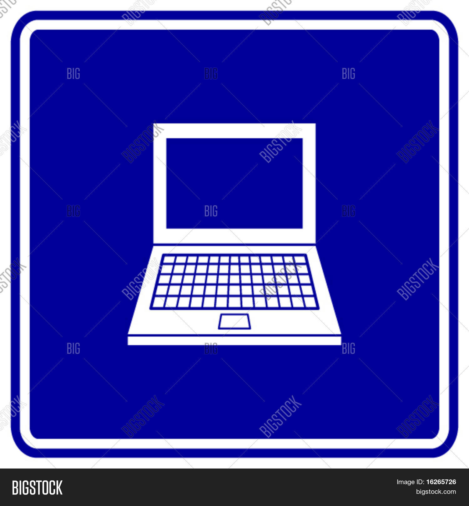 Laptop Sign Vector & Photo (Free Trial) | Bigstock