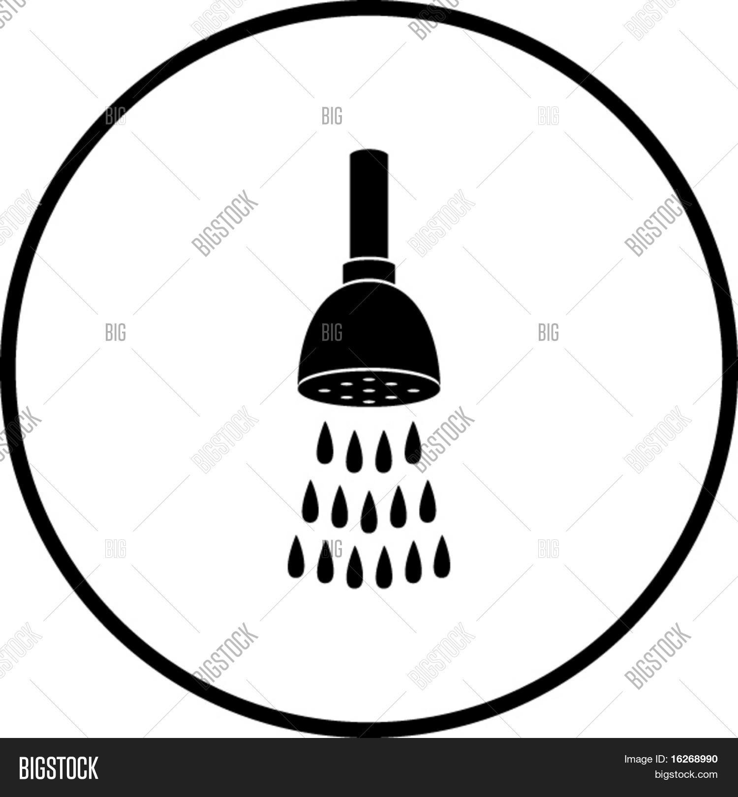 Shower Symbol Vector & Photo (Free Trial) | Bigstock