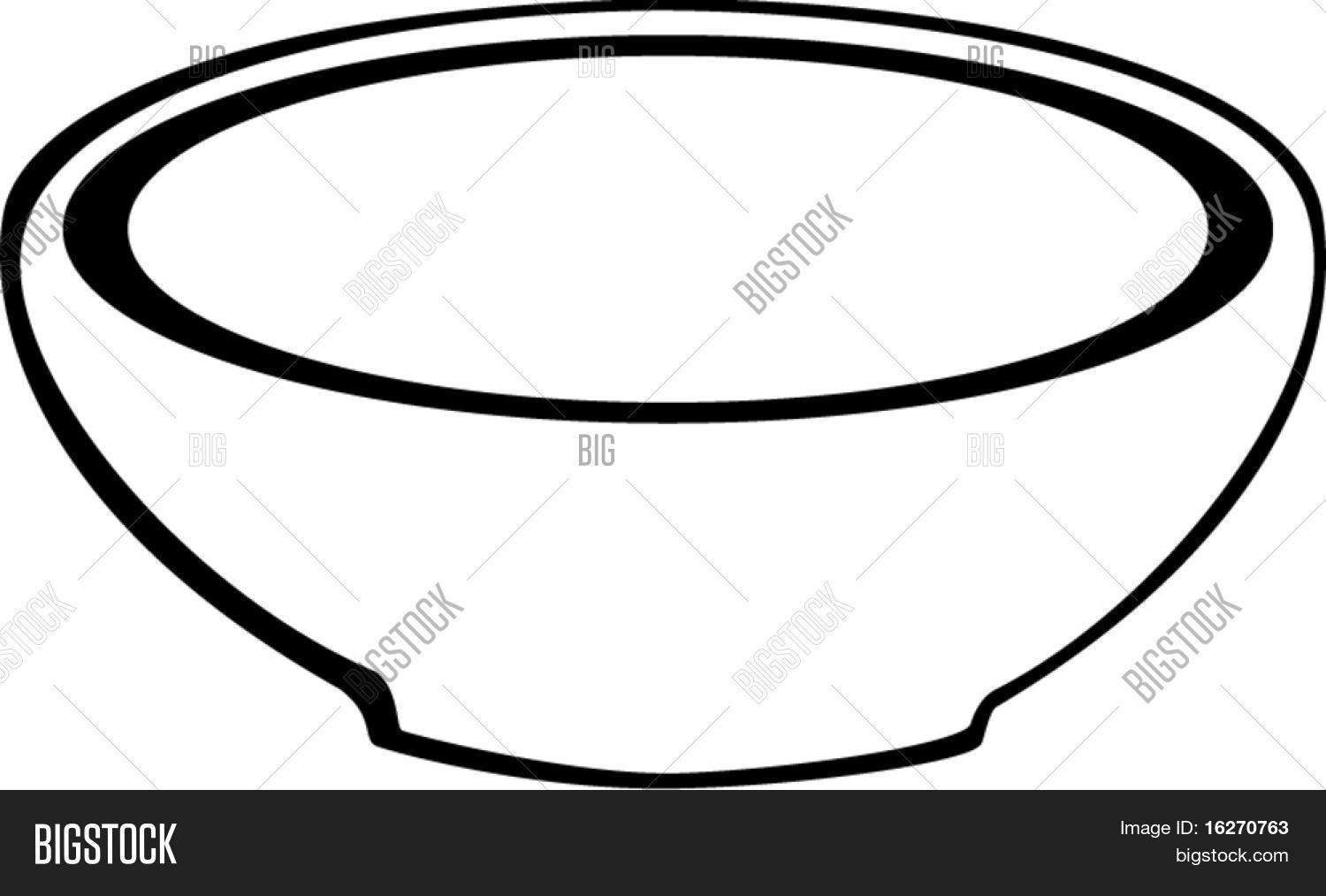 Empty Bowl Coloring Pages