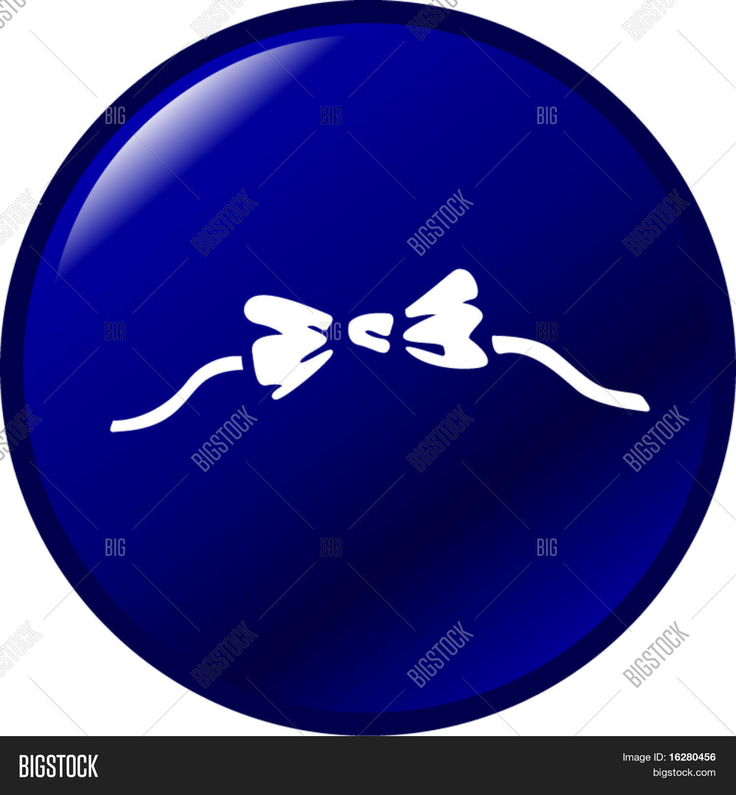 Ribbon Bow Tie Button Vector & Photo (Free Trial) | Bigstock