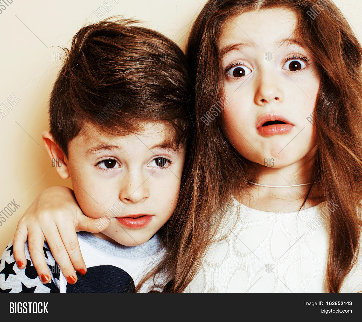 Little Cute Boy Girl Image & Photo (Free Trial) | Bigstock