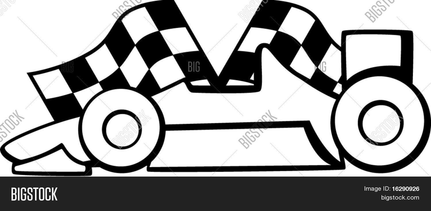 Racing Car Checkered Vector & Photo (Free Trial) | Bigstock