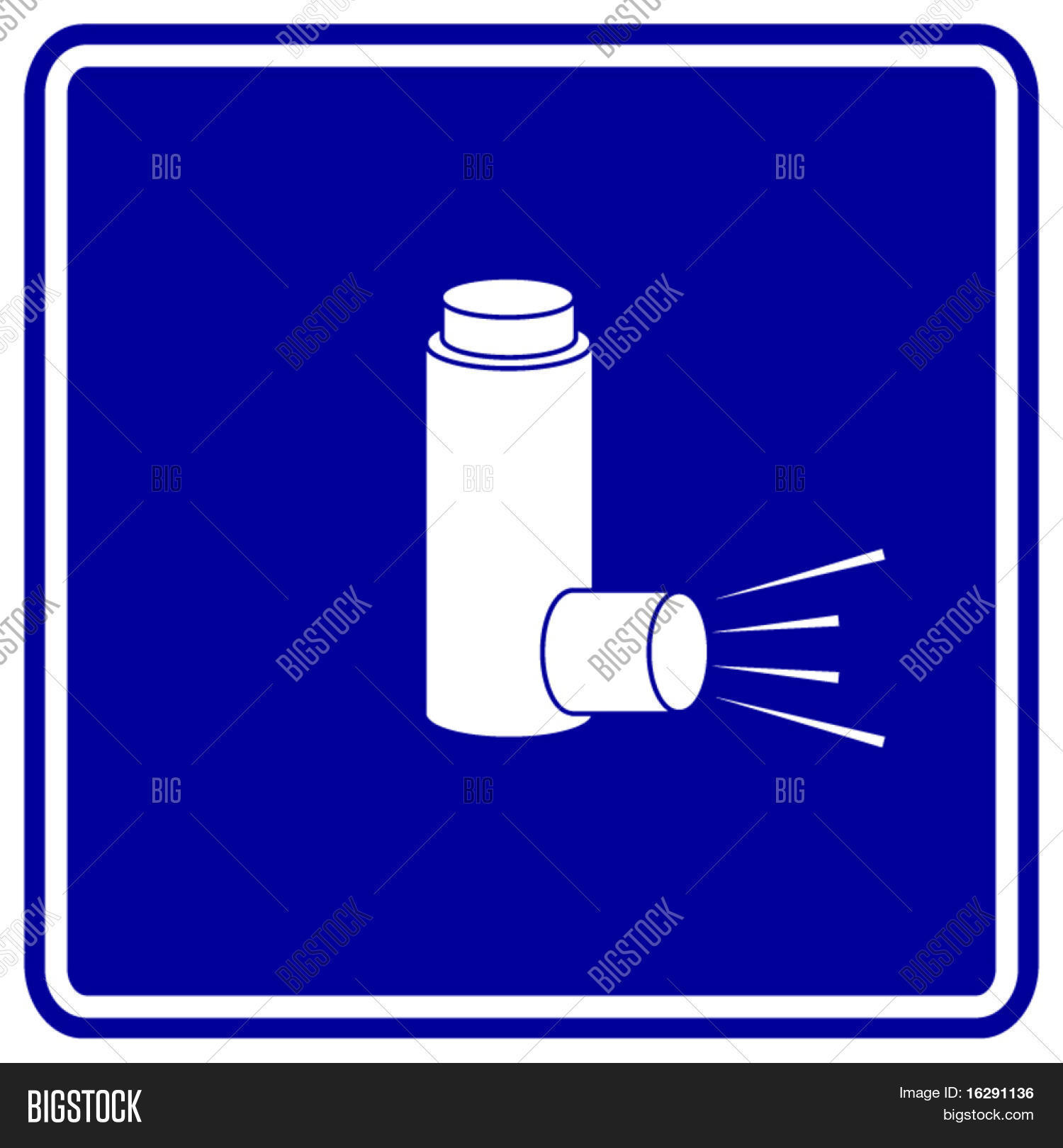 Medicine Inhaler Sign Vector & Photo (Free Trial) | Bigstock