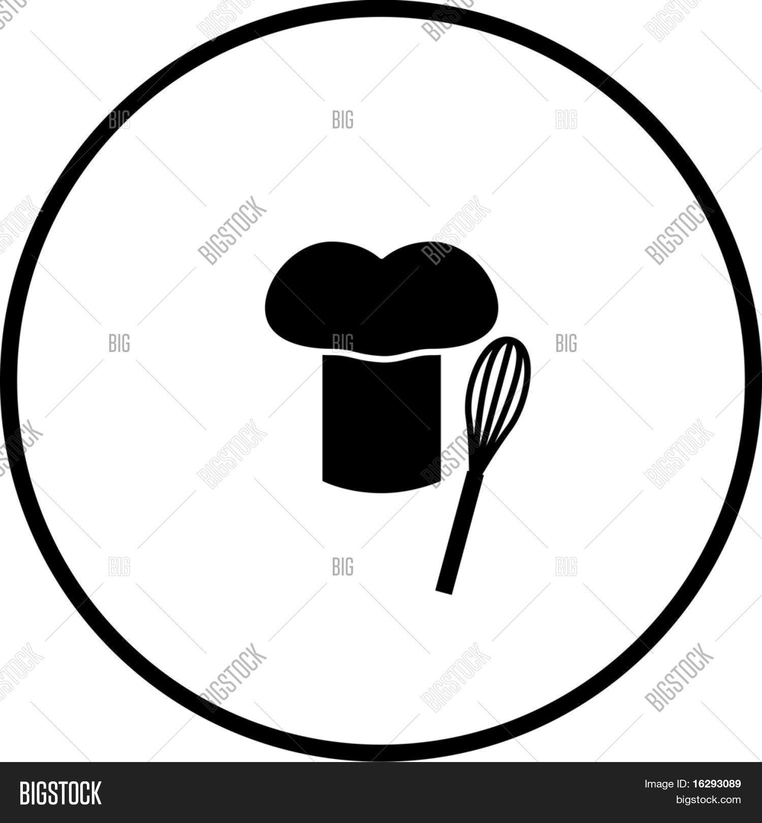 Chef Hat Whisk Symbol Image & Photo (Free Trial) | Bigstock