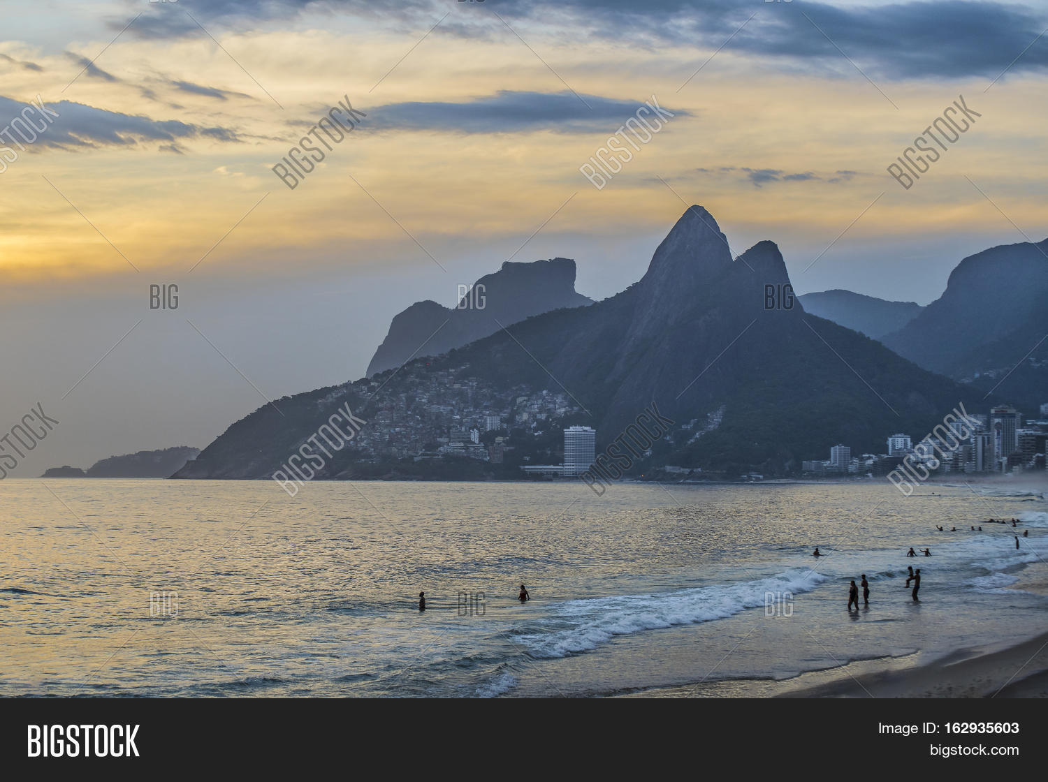 Ipanema Beach Sunset Image & Photo (Free Trial) | Bigstock
