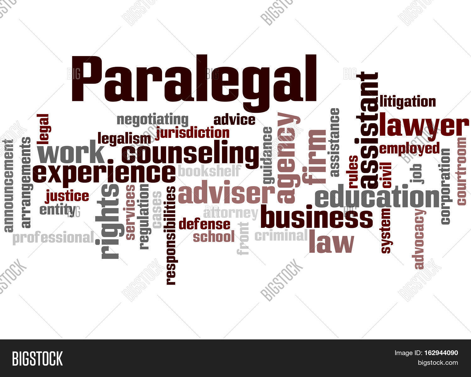 Paralegal, Word Cloud Image & Photo (Free Trial) | Bigstock