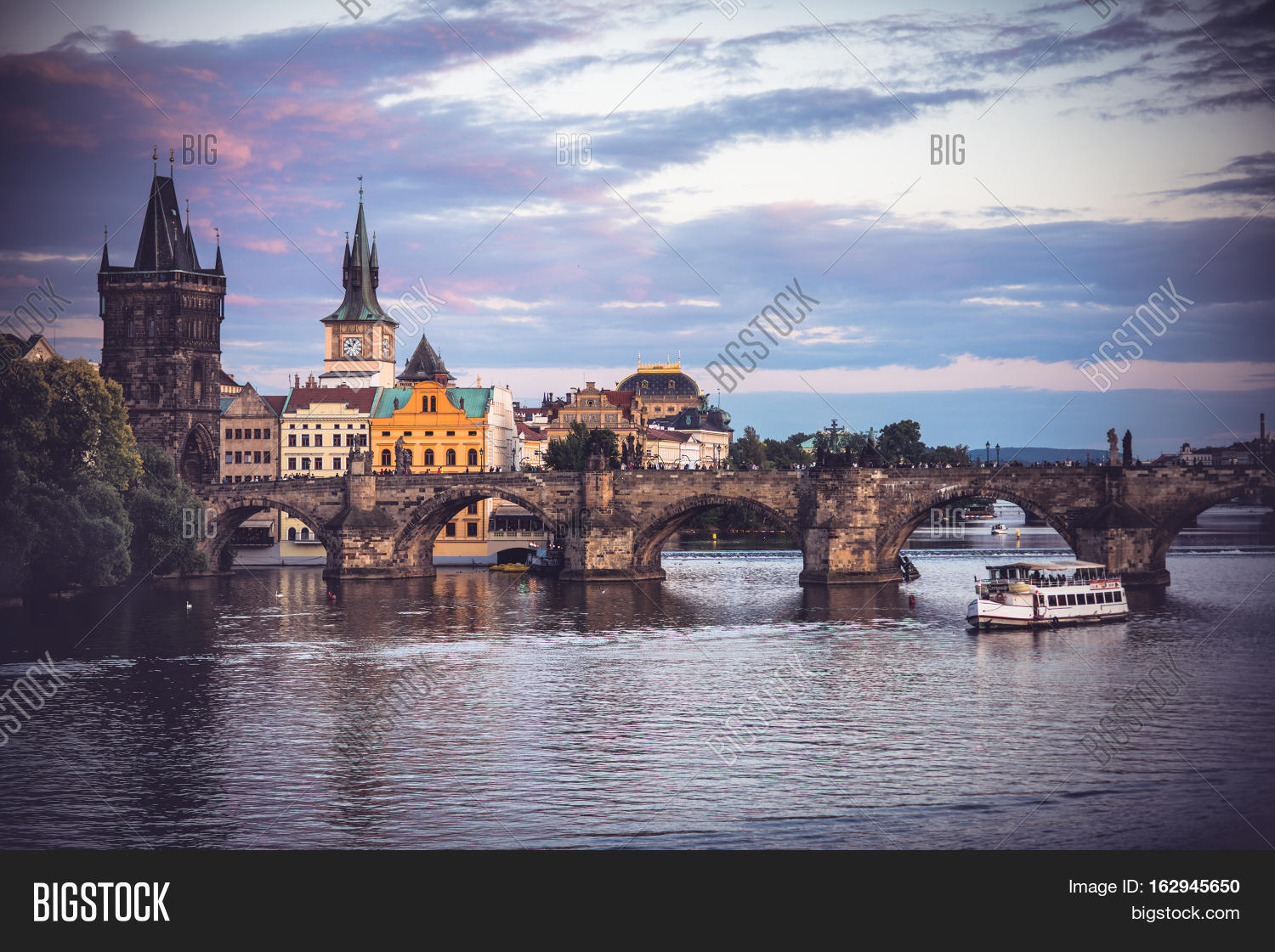 Charles Bridge (Stone Image & Photo (Free Trial) | Bigstock