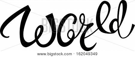 Text - ''world'' Vector & Photo (Free Trial) | Bigstock
