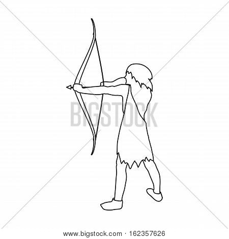 Caveman Bow Arrow Vector & Photo (Free Trial) | Bigstock