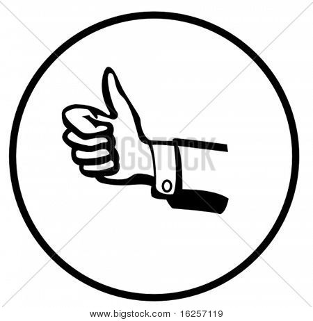 Positive Hand Sign Vector & Photo (Free Trial) | Bigstock