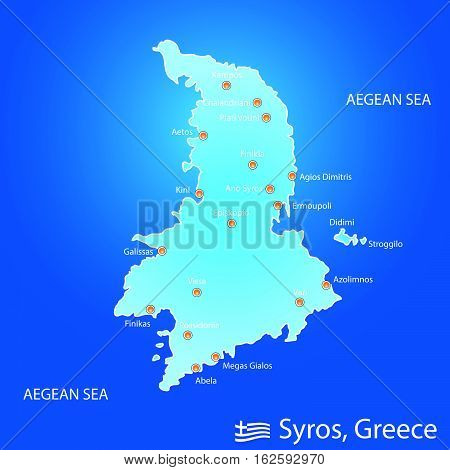 Island Syros Greece Vector & Photo (Free Trial) | Bigstock