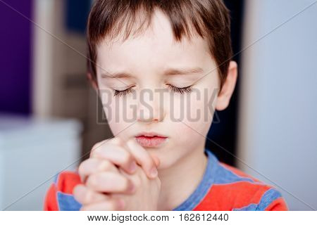 Little Boy Praying. Image & Photo (Free Trial) | Bigstock