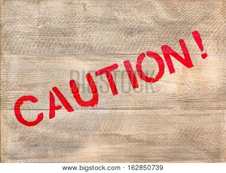 Word Caution Written Image & Photo (Free Trial) | Bigstock