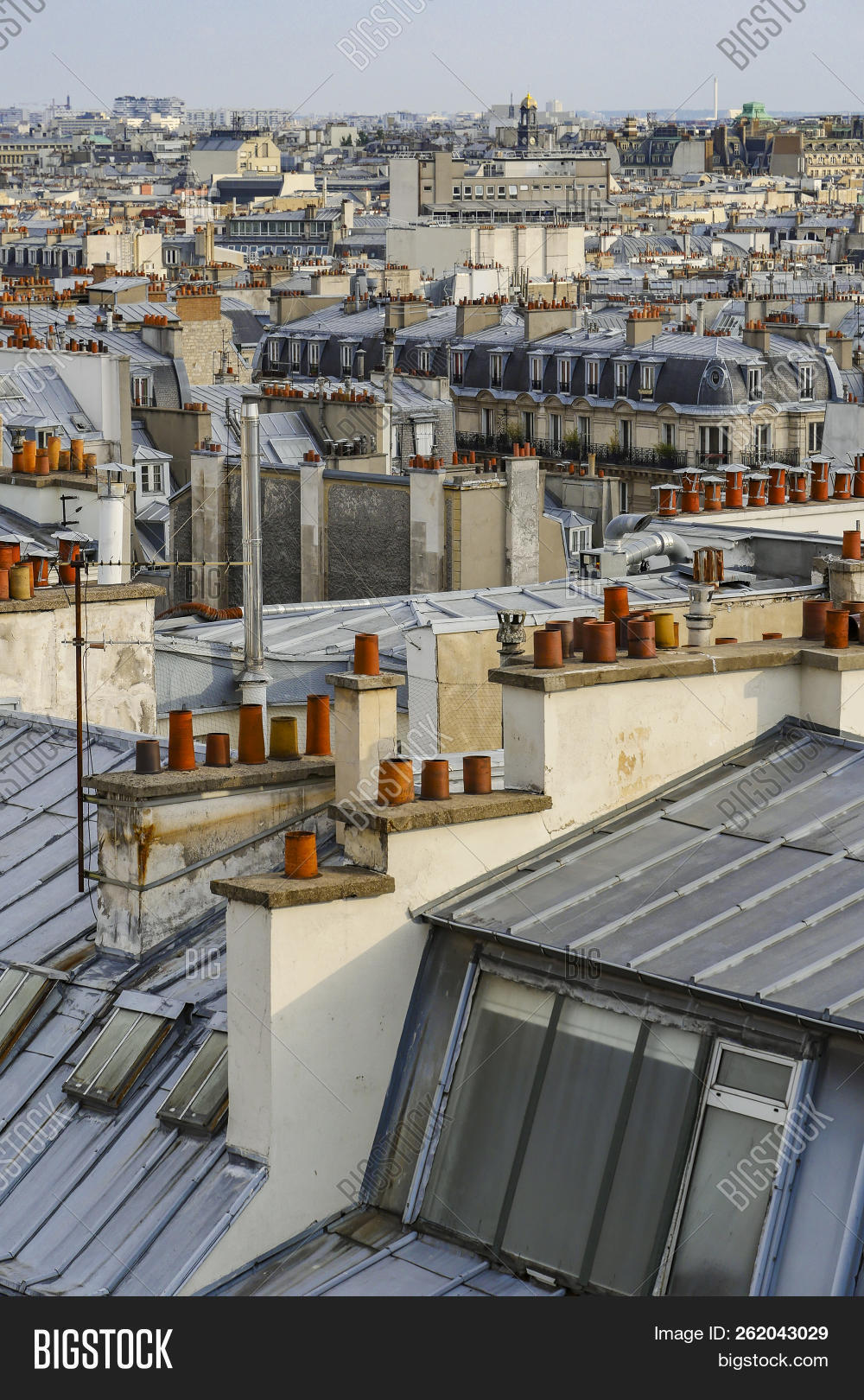 Roofs Paris Chimneys Image & Photo (Free Trial) | Bigstock