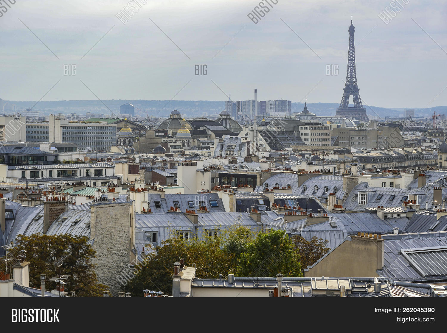 Roofs Paris Chimneys Image & Photo (Free Trial) | Bigstock