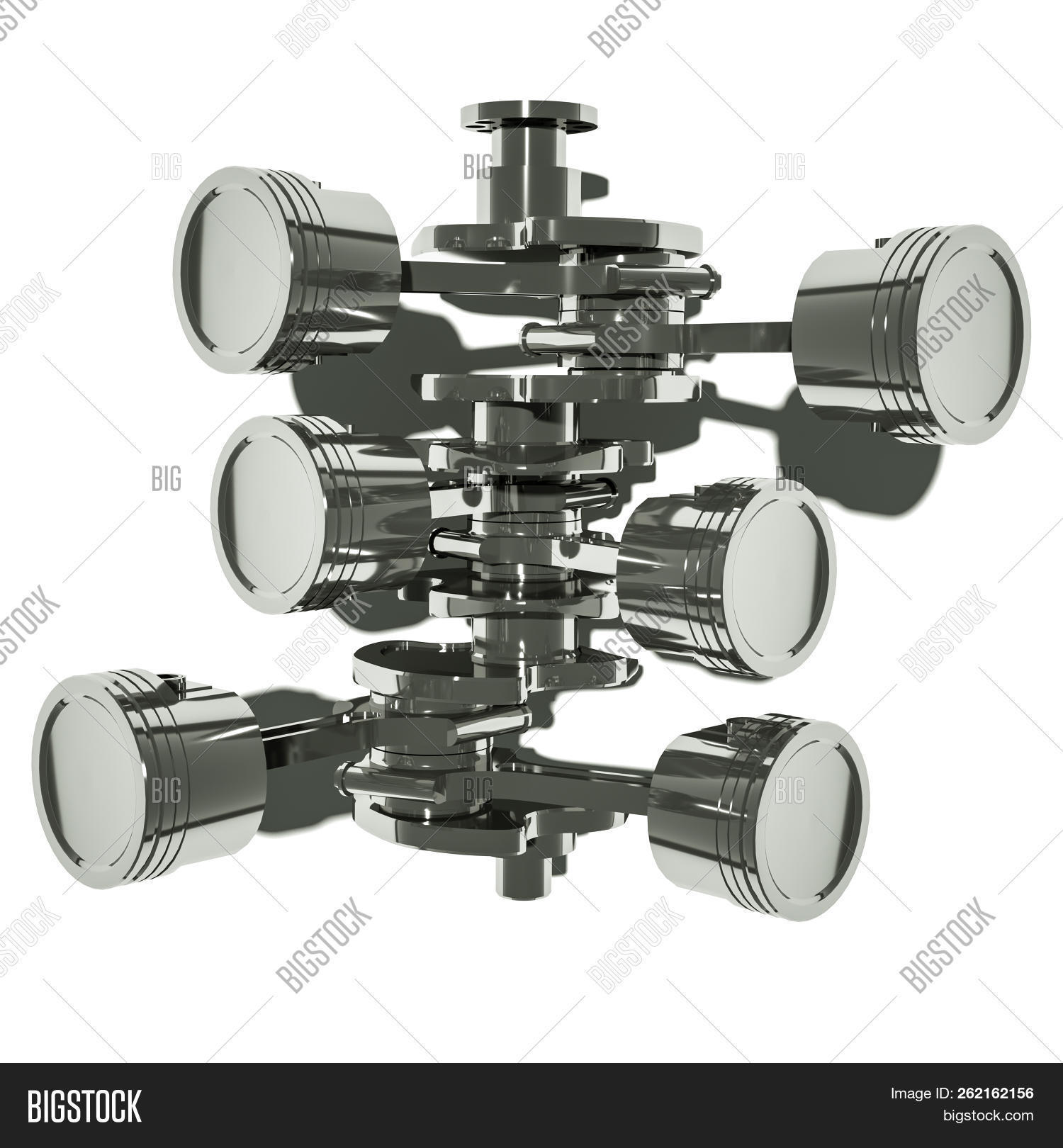 V6 Engine Pistons Top Image & Photo (Free Trial) | Bigstock