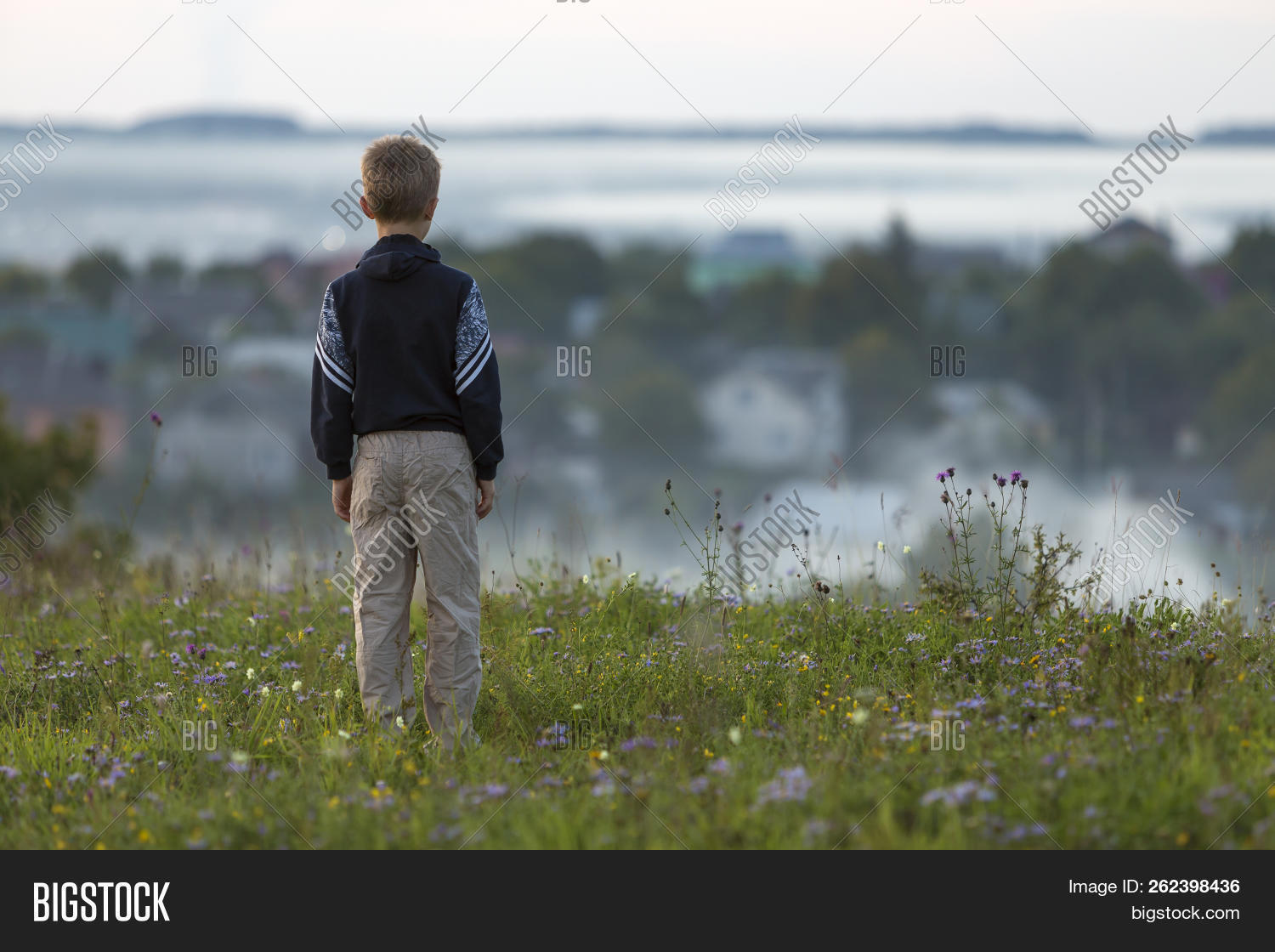 Boy Standing Back