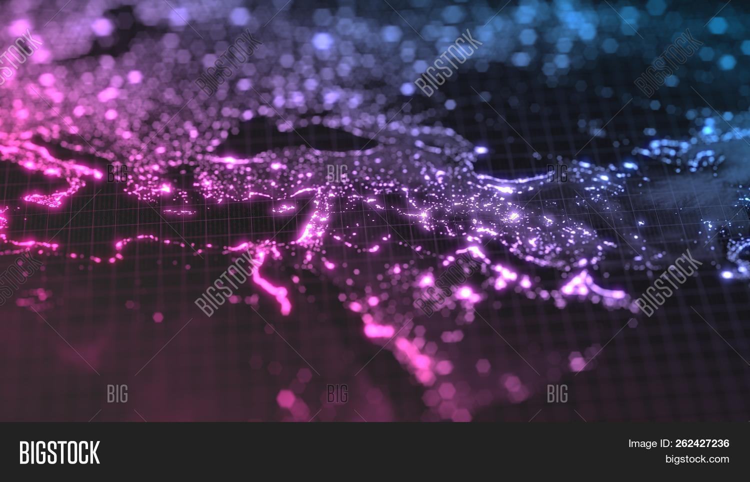 Imagen y foto Dark Earth Map (prueba gratis) | Bigstock