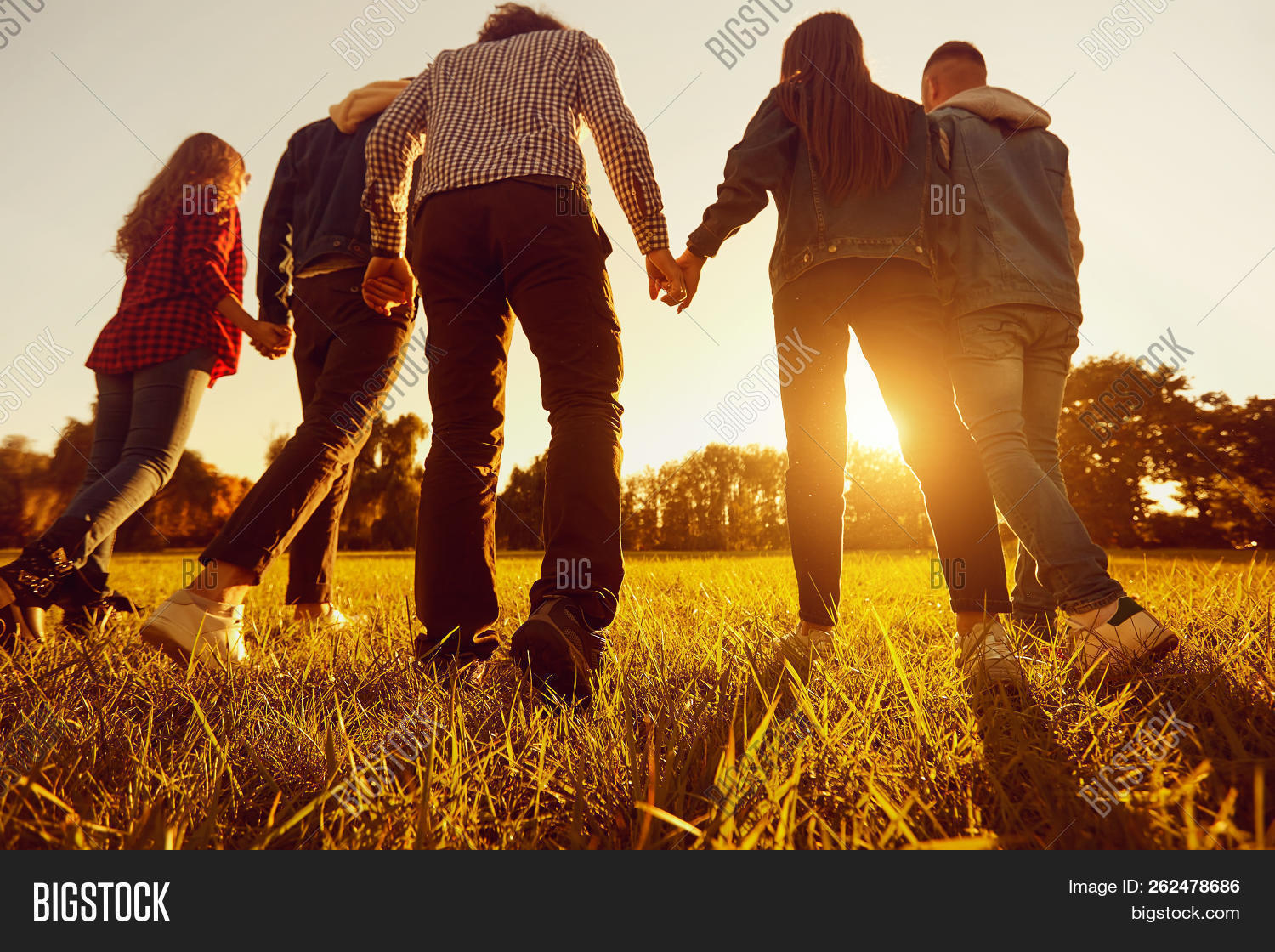 Back View. Group Image & Photo (Free Trial) | Bigstock