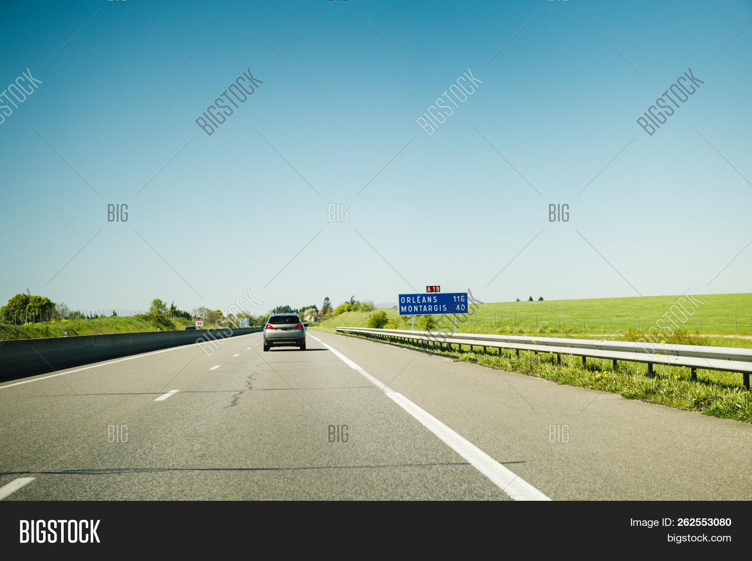 Rear View Car Driving Image & Photo (Free Trial) | Bigstock