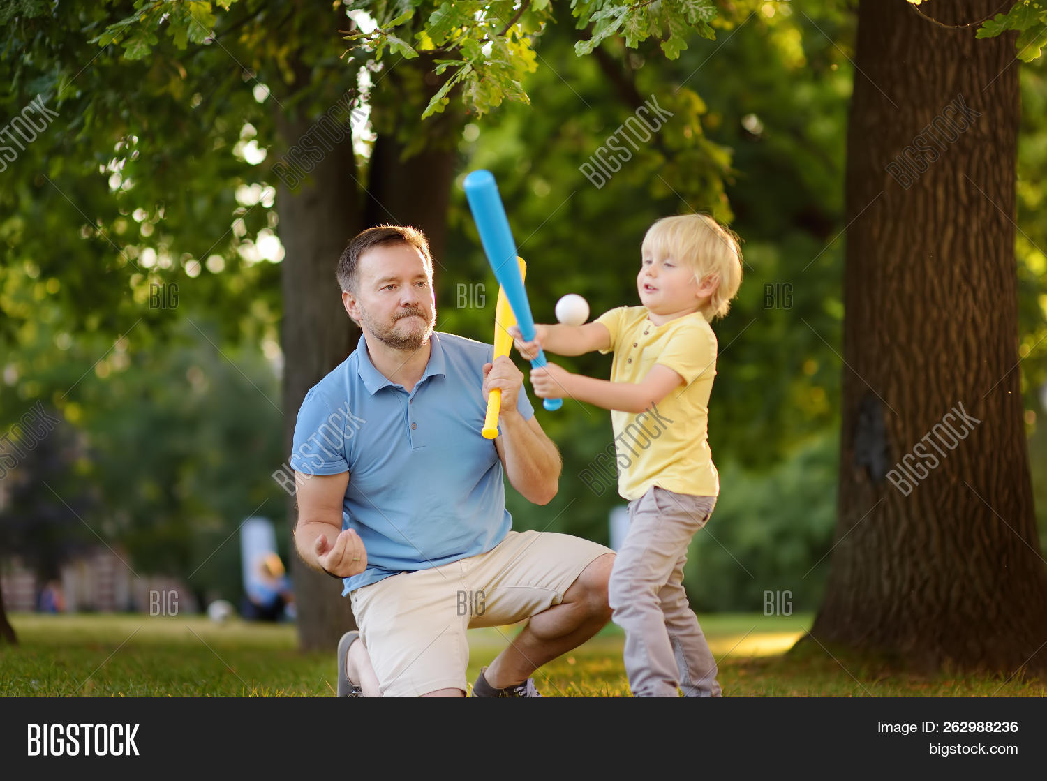 Father His Son Playing Image & Photo (Free Trial) | Bigstock