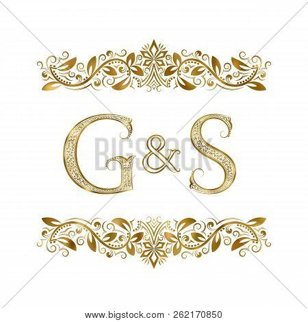G S Vintage Initials Vector & Photo (Free Trial) | Bigstock
