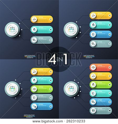 Set Flowcharts Large Vector & Photo (Free Trial) | Bigstock