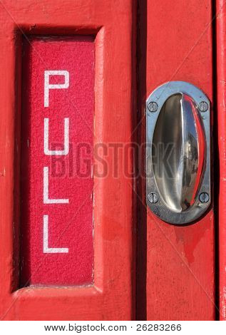 Pull Sign Handle On Image & Photo (Free Trial) | Bigstock