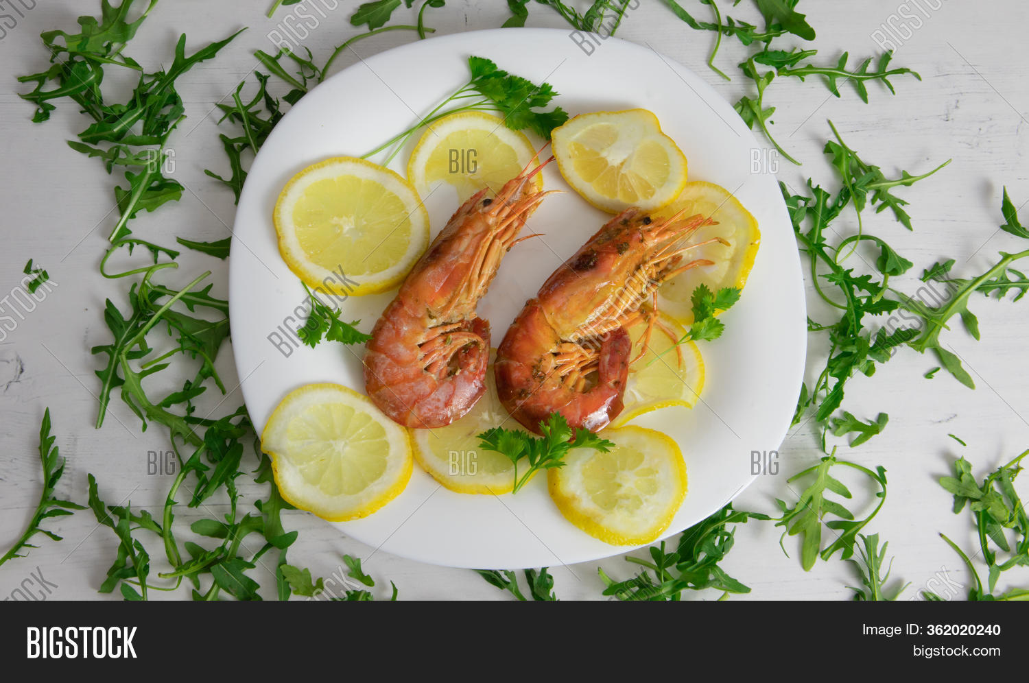Roasted Prawns Lemon Image & Photo (Free Trial) | Bigstock