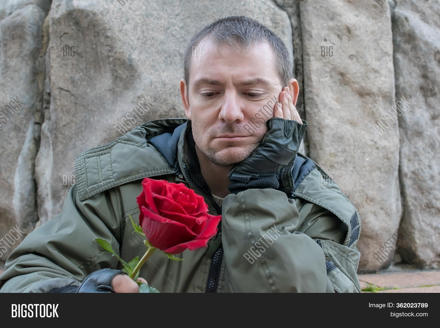 Sad Guy Jacket Leather Image & Photo (Free Trial) | Bigstock
