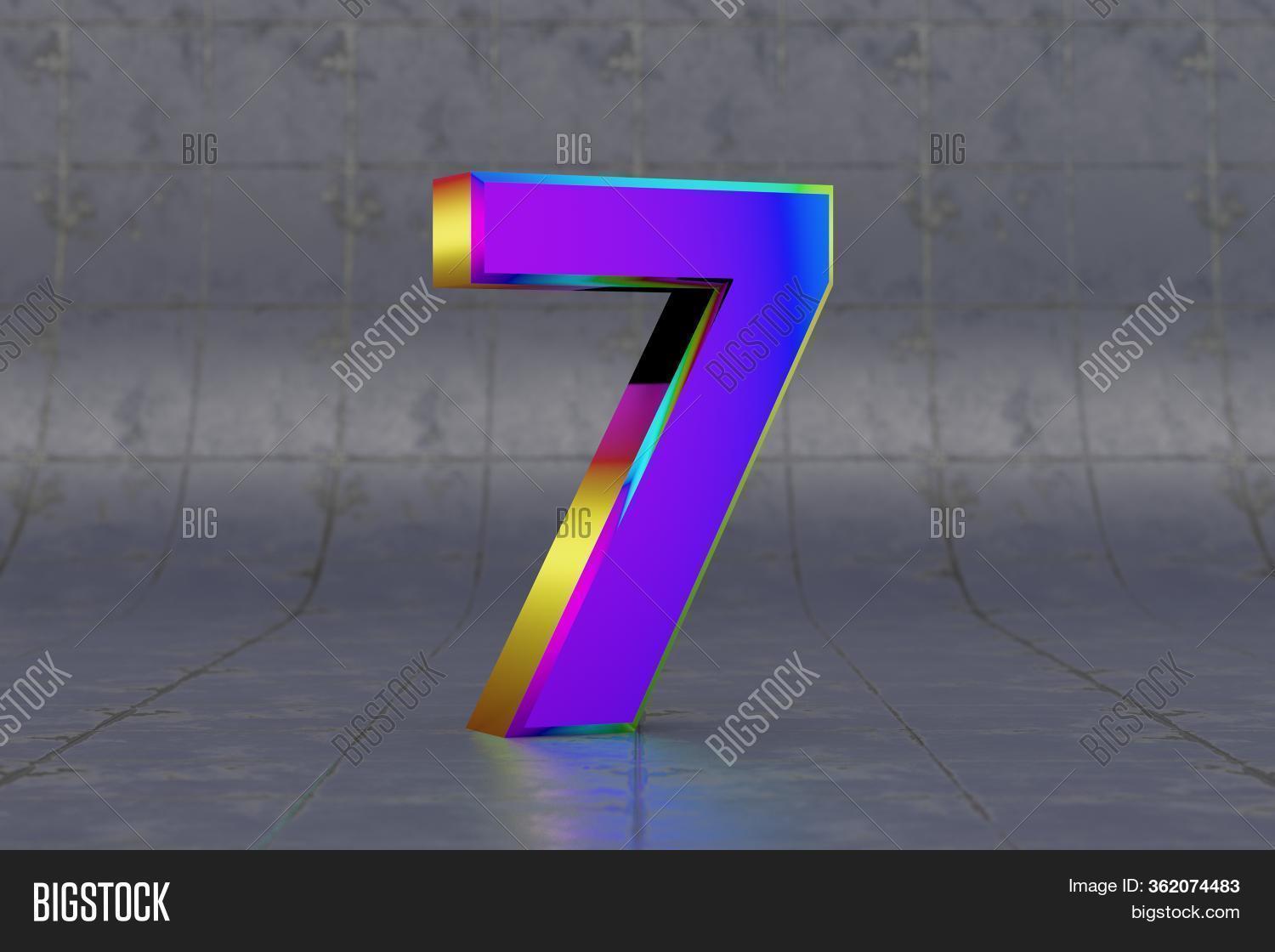 Multicolor 3d Number 7 Image & Photo (Free Trial) | Bigstock