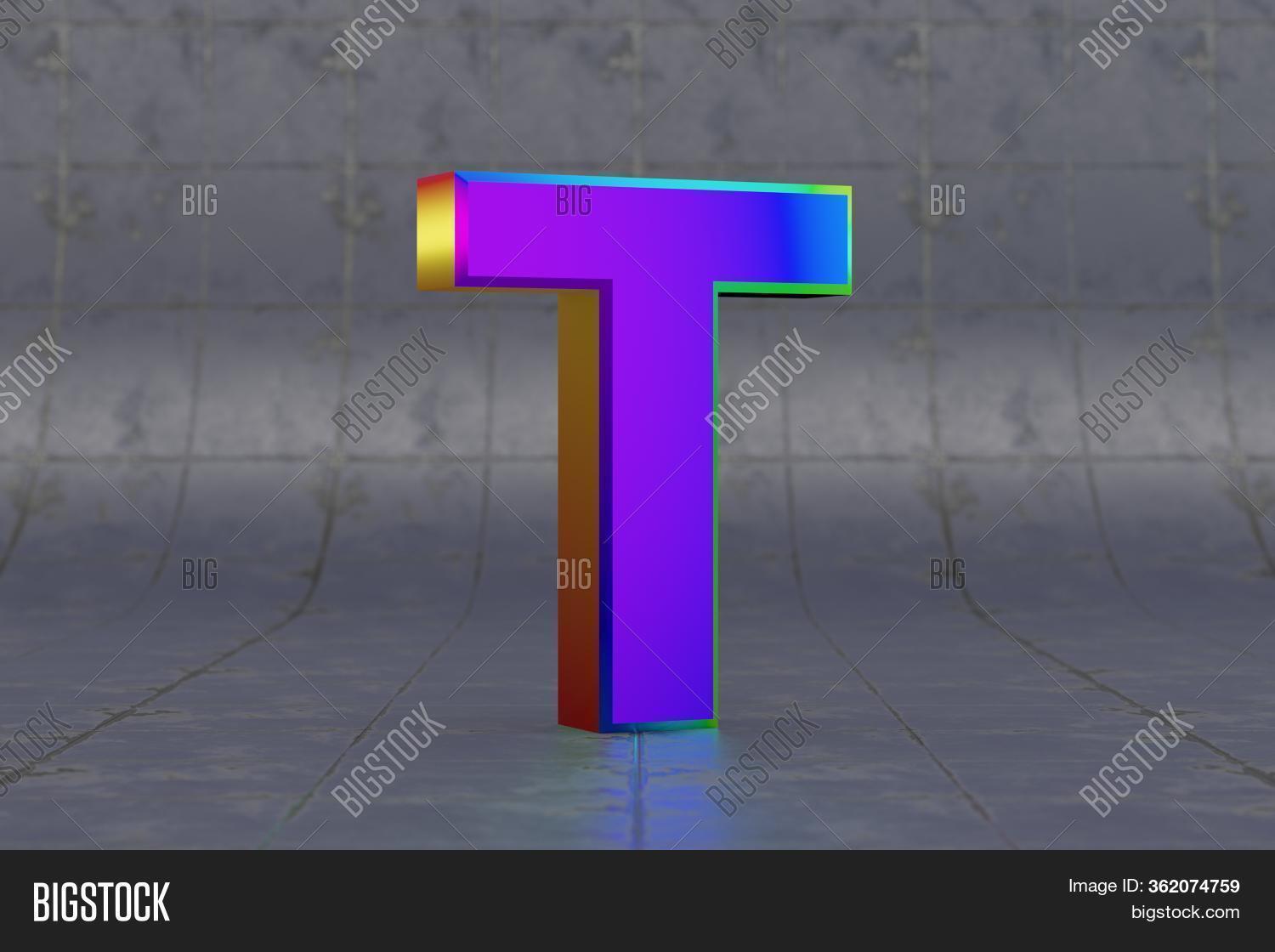 Multicolor 3d Letter T Image & Photo (Free Trial) | Bigstock