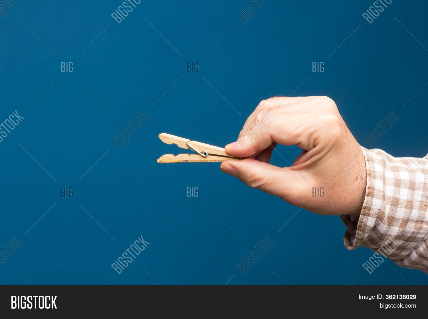 Clothespin Hand Adult Image & Photo (Free Trial) | Bigstock