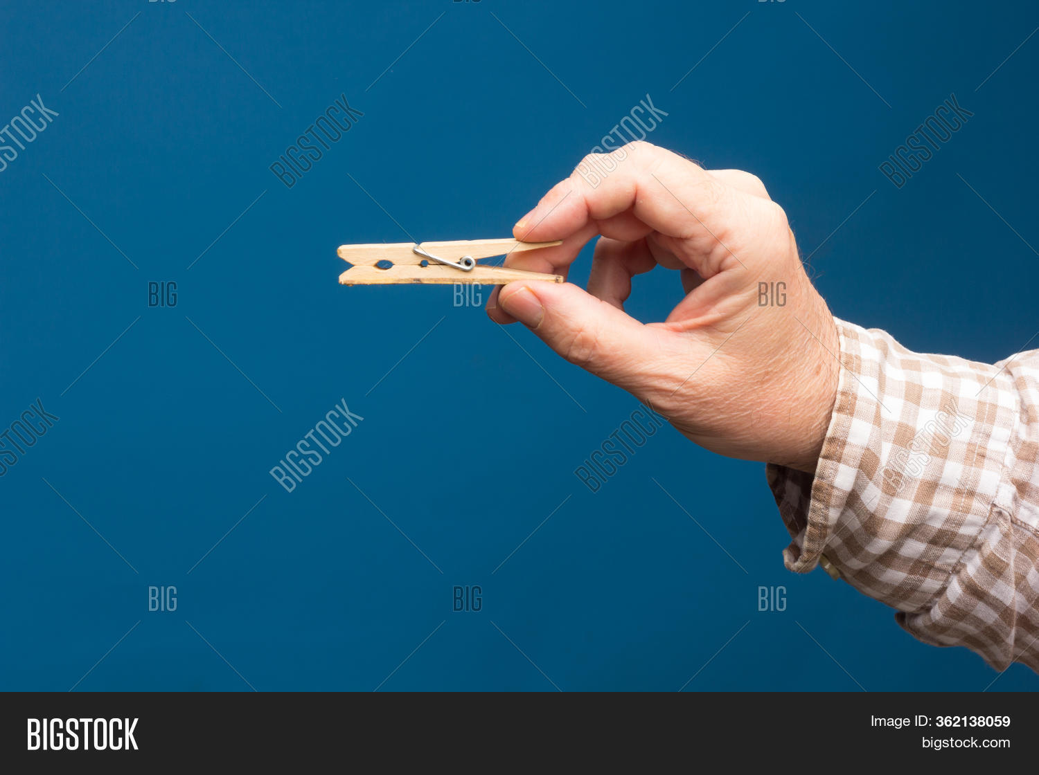Clothespin Hand Adult Image & Photo (Free Trial) | Bigstock