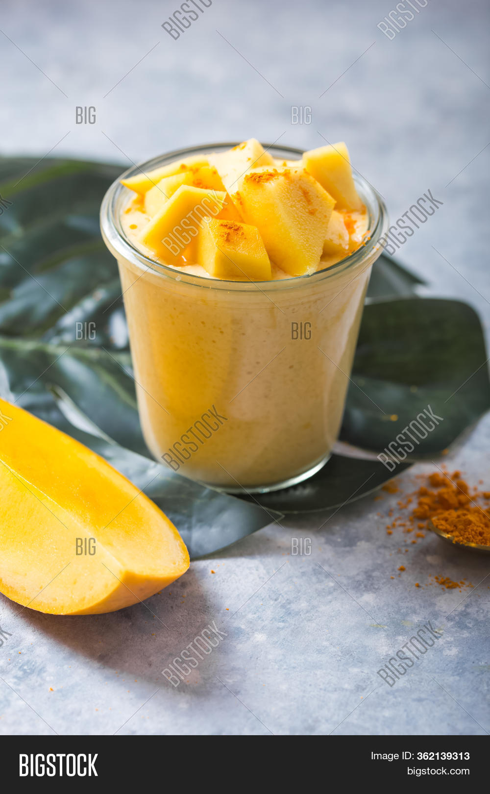 Yellow Mango Yogurt Image & Photo (Free Trial) | Bigstock