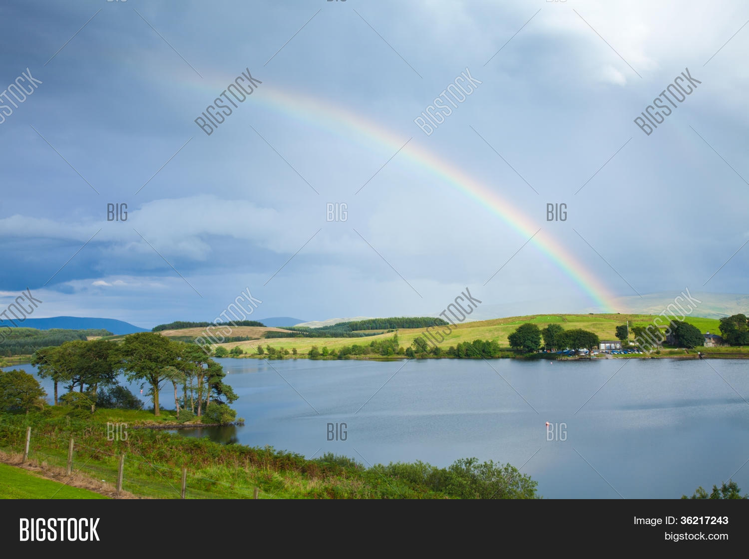 Rainbow Over Lake Image & Photo (Free Trial) | Bigstock