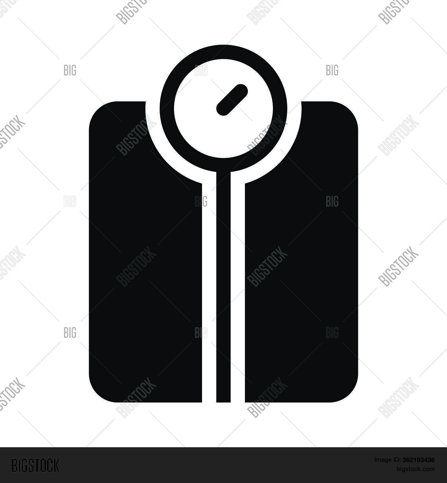 Weight Machine Icon Vector & Photo (Free Trial) | Bigstock