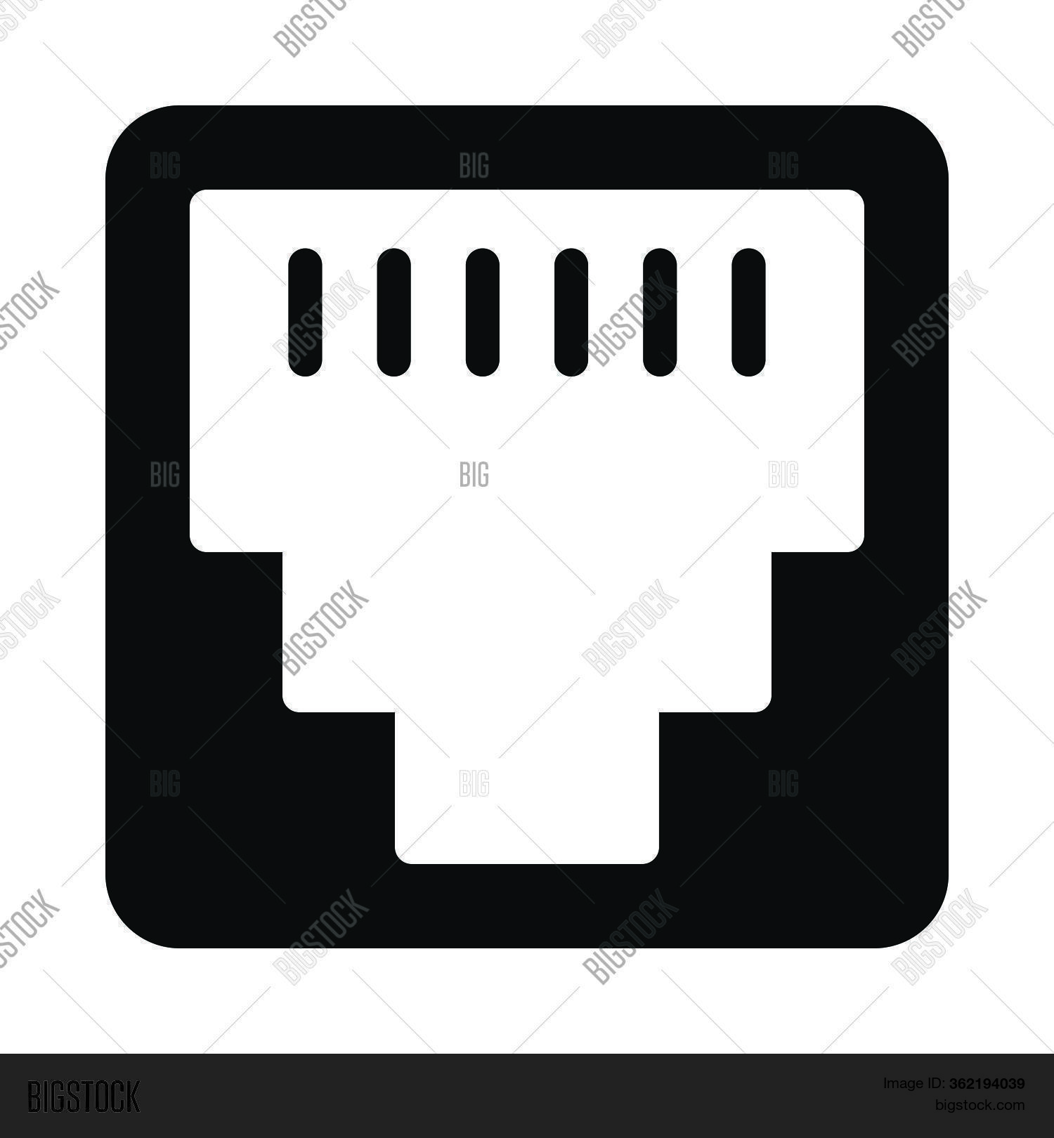 Rj45 Icon Website Vector & Photo (Free Trial) | Bigstock