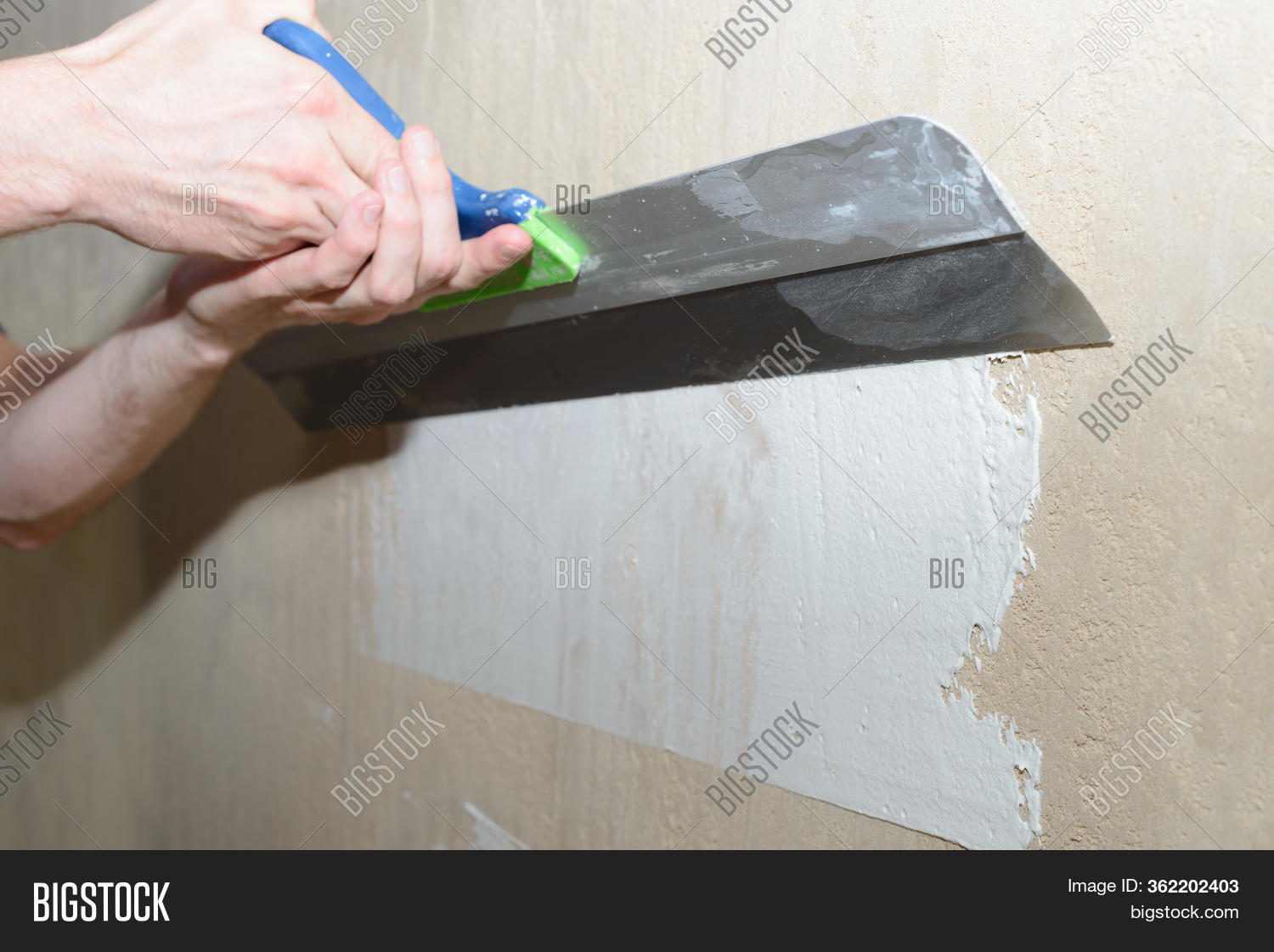 Puttying Wall White Image & Photo (Free Trial) | Bigstock