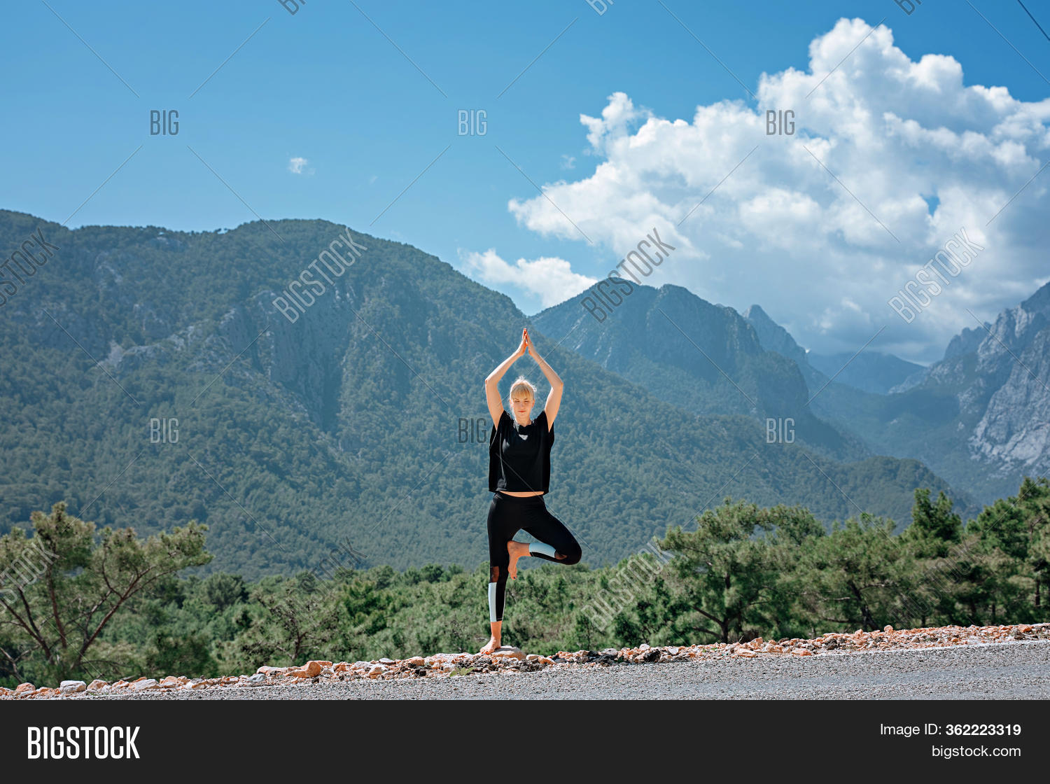 Woman Doing Yoga Poses Image & Photo (Free Trial) | Bigstock
