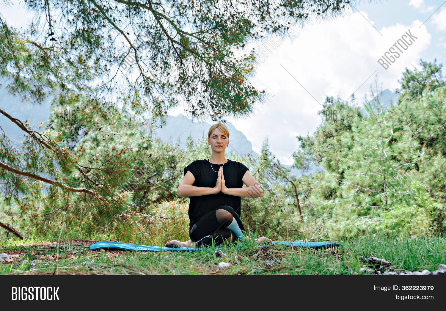 Woman Doing Yoga Poses Image & Photo (Free Trial) | Bigstock