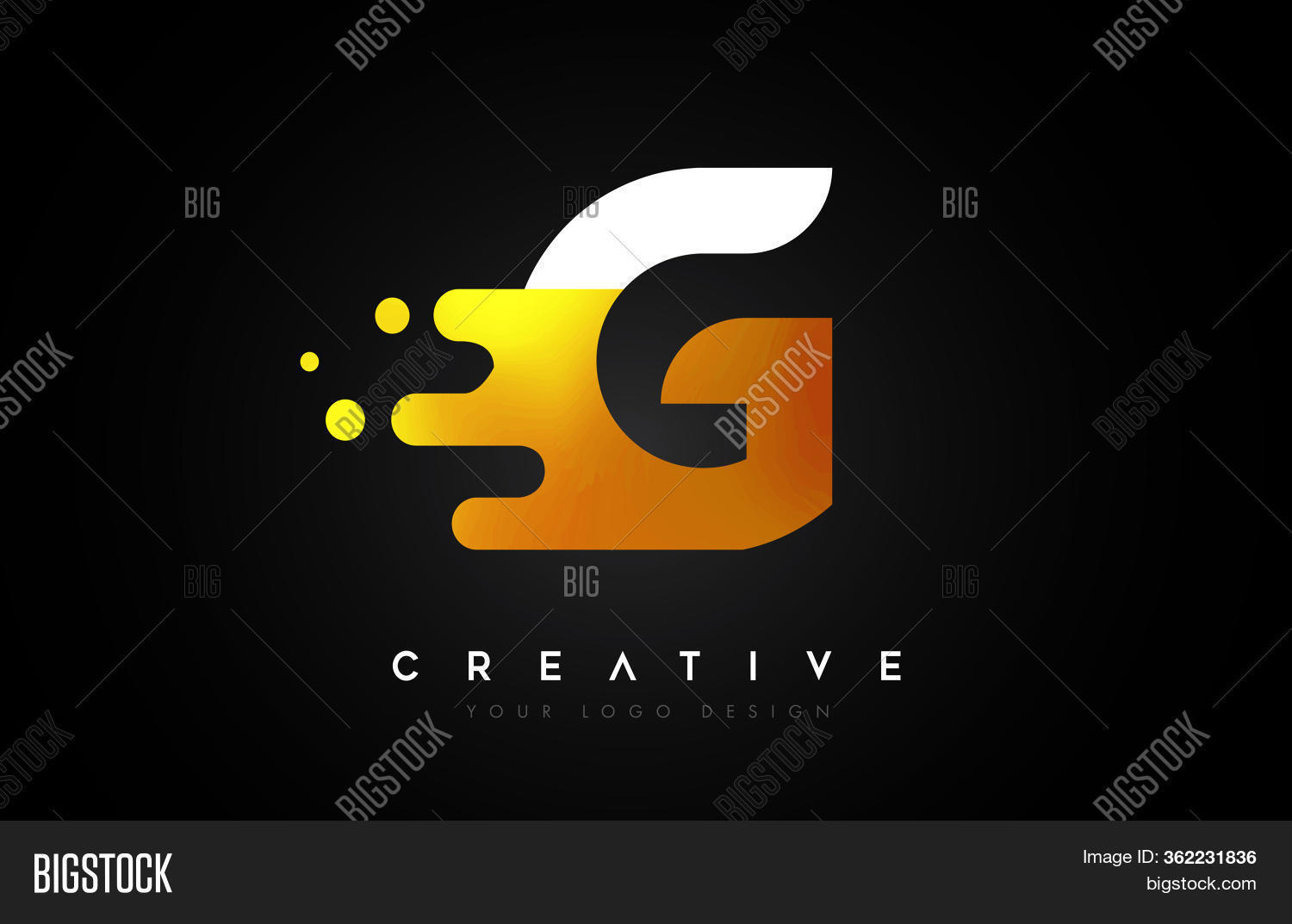 G Melted Golden Vector & Photo (Free Trial) | Bigstock