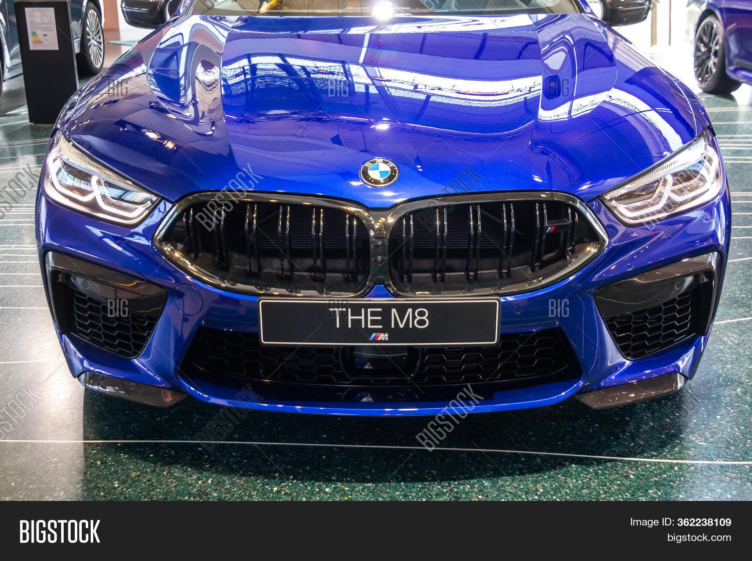 Blue Bmw M8. Bmw Welt Image & Photo (Free Trial) | Bigstock