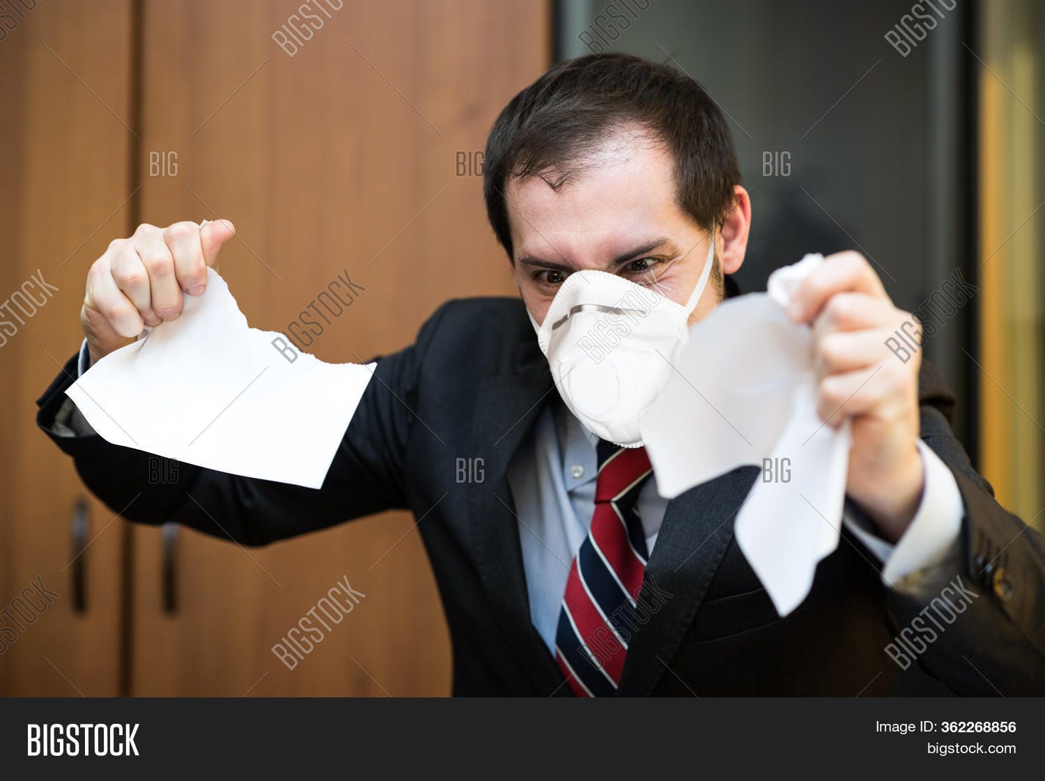 Angry Masked Business Image & Photo (Free Trial) | Bigstock