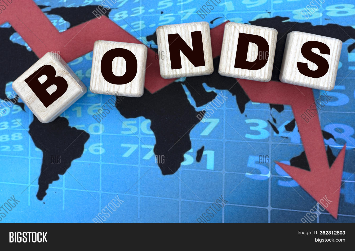 Bonds Word On Cubes On Image & Photo (Free Trial) | Bigstock