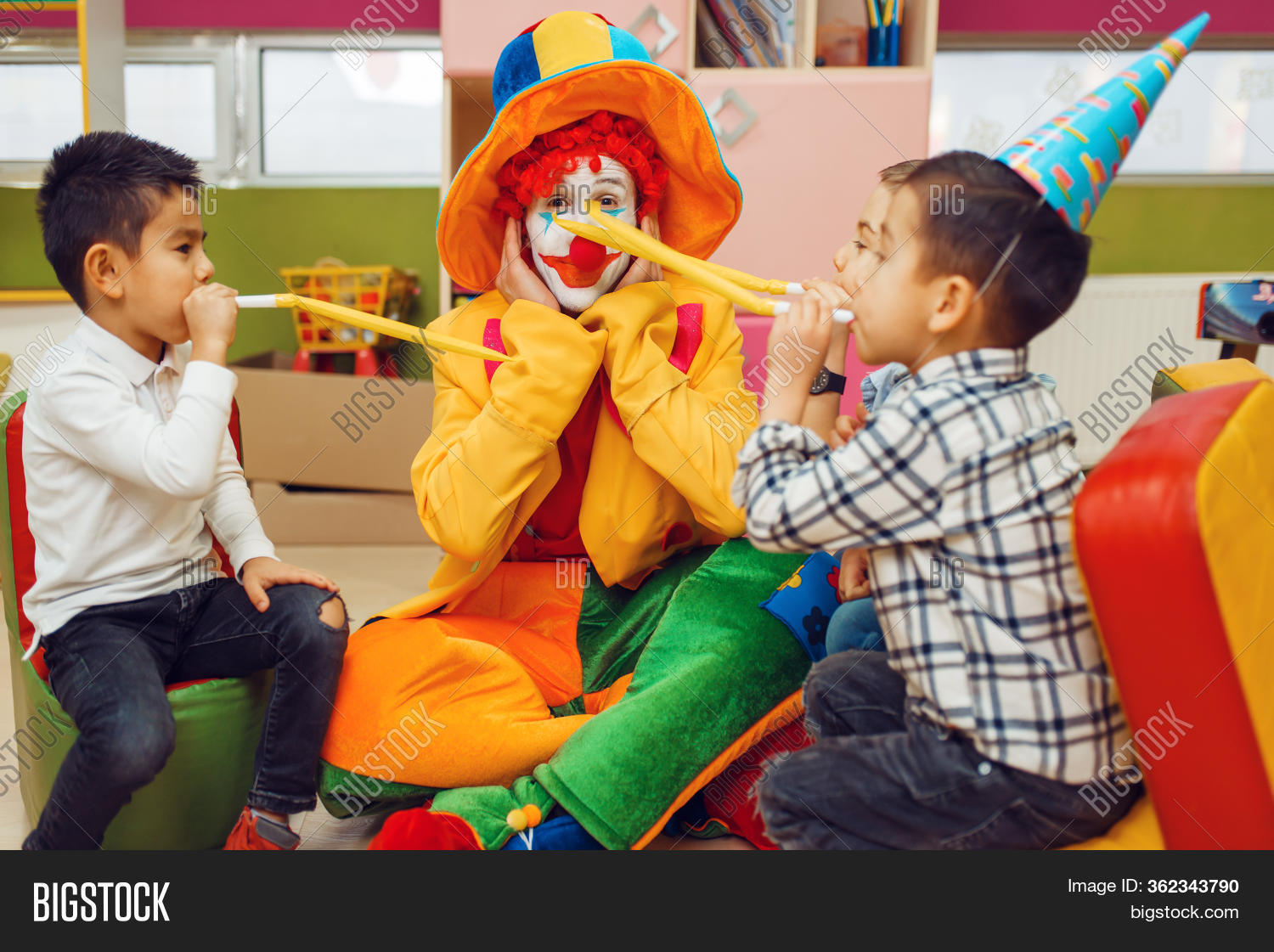 Funny Clown Children Image & Photo (Free Trial) | Bigstock