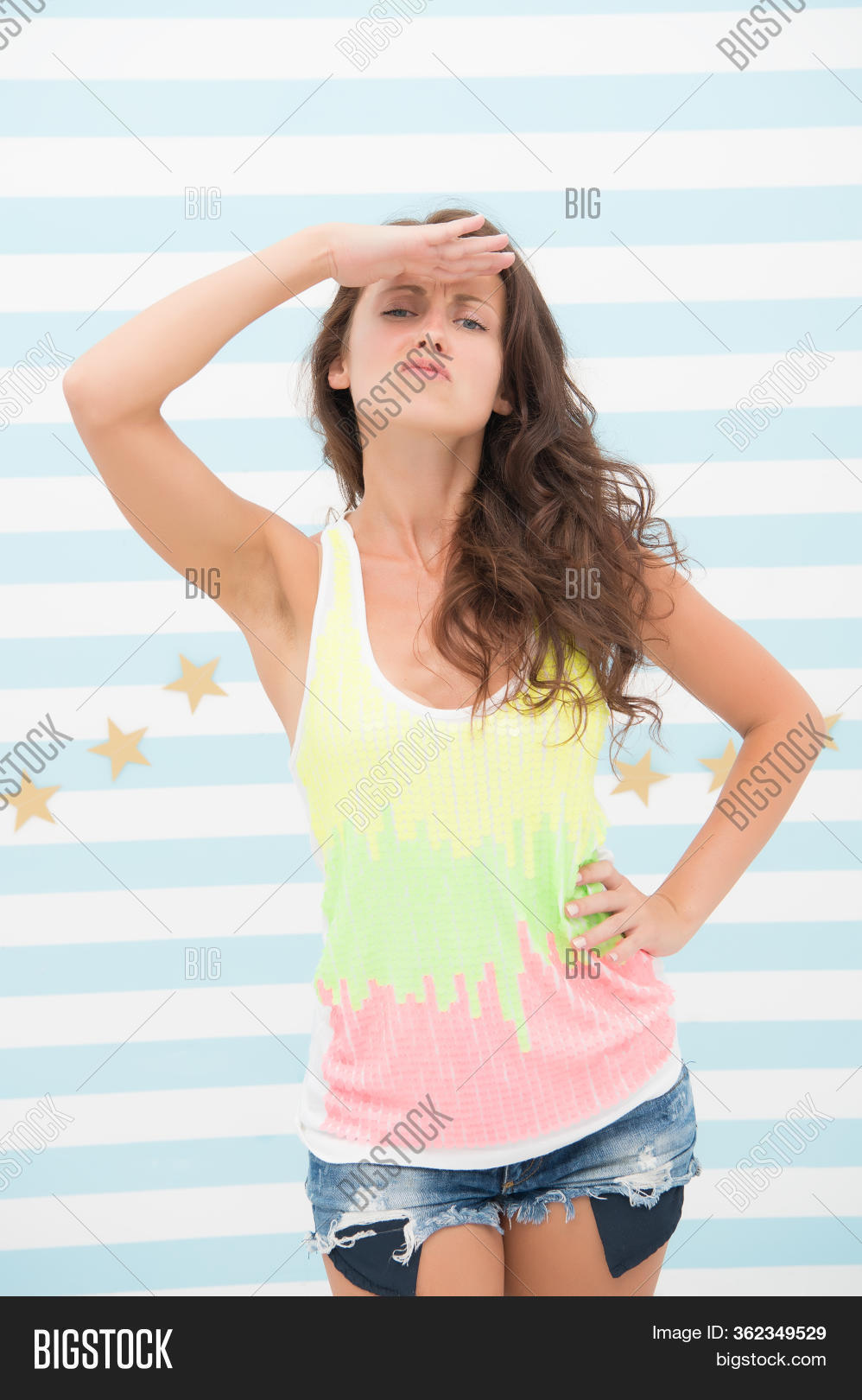 Cool Look. Pretty Girl Image & Photo (Free Trial) | Bigstock