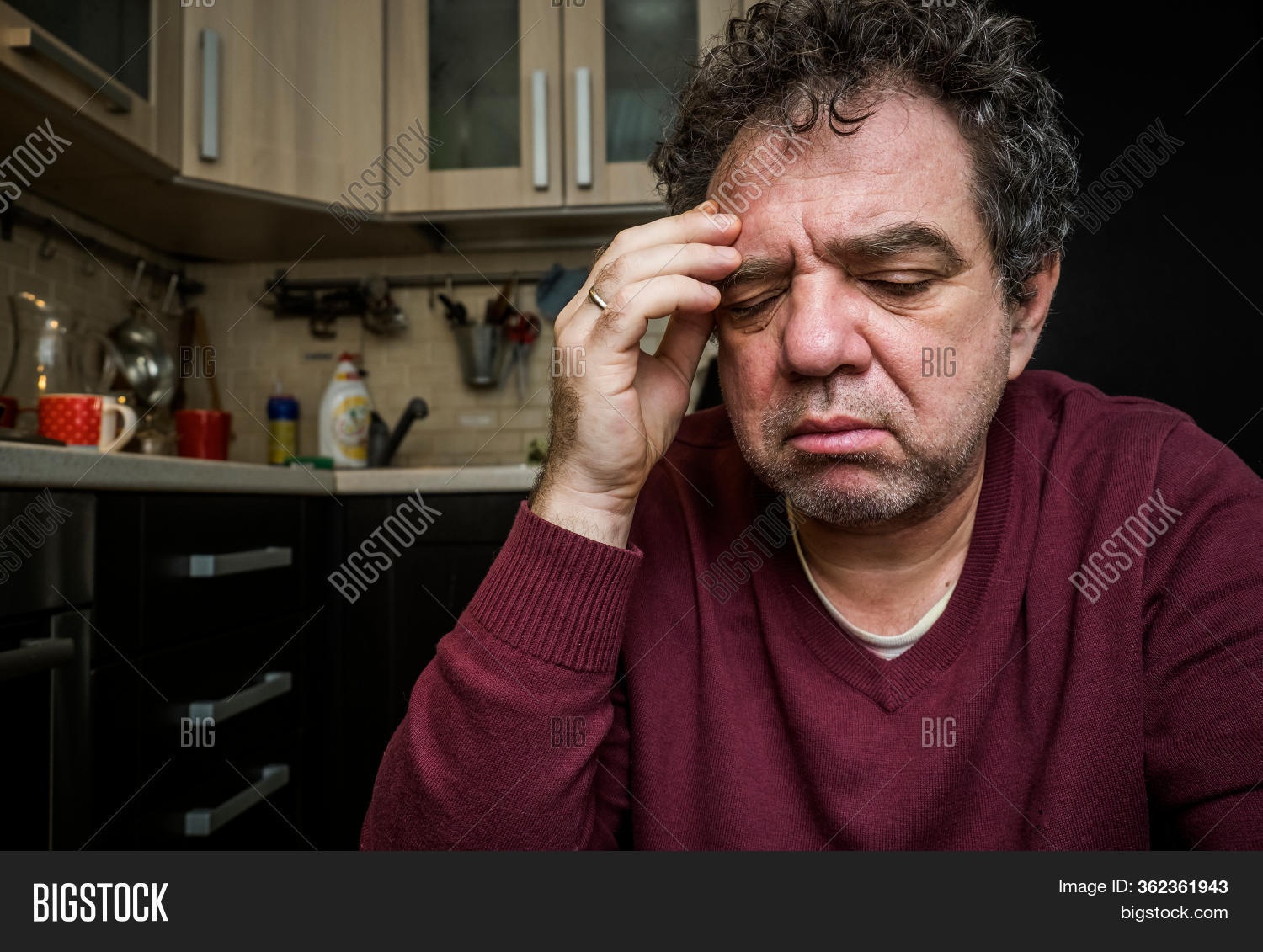 Sad Adult Male Home Image & Photo (Free Trial) | Bigstock