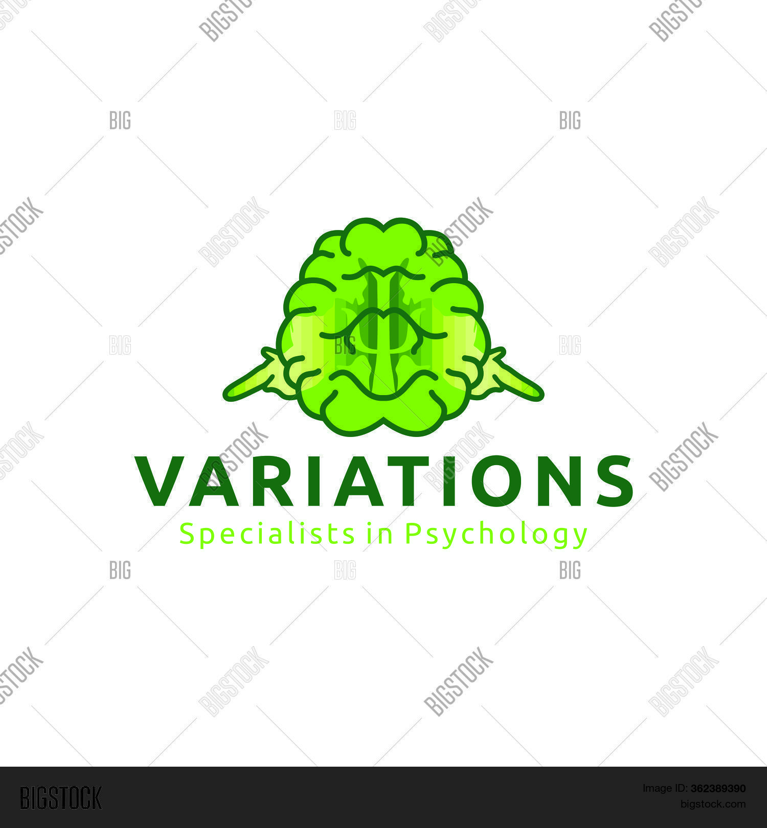 Brain Psychology Logo Vector & Photo (Free Trial) | Bigstock